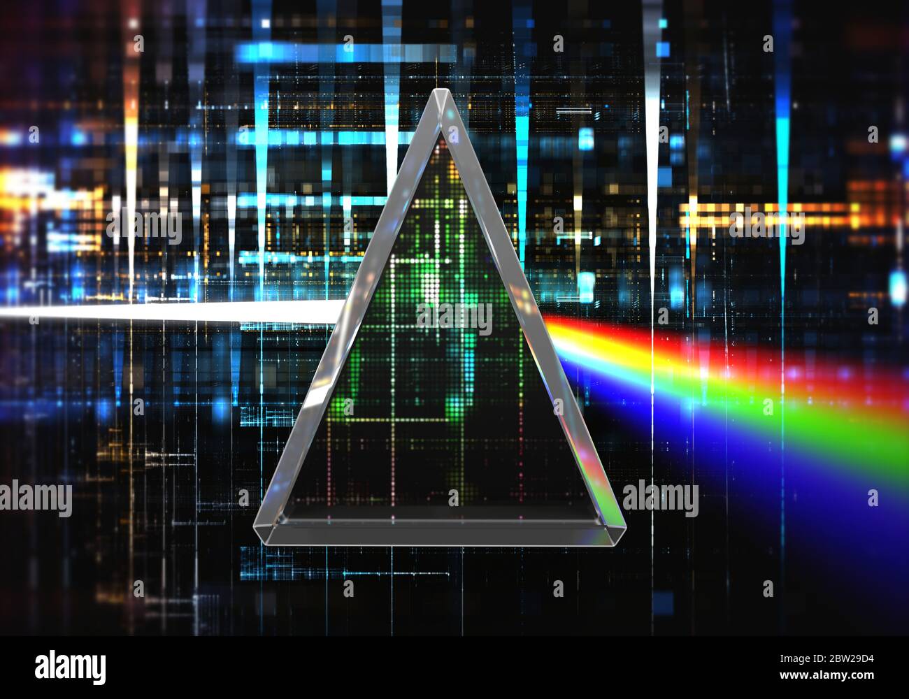 Dispersion of the light with a prism of new composite crystal, on an ...