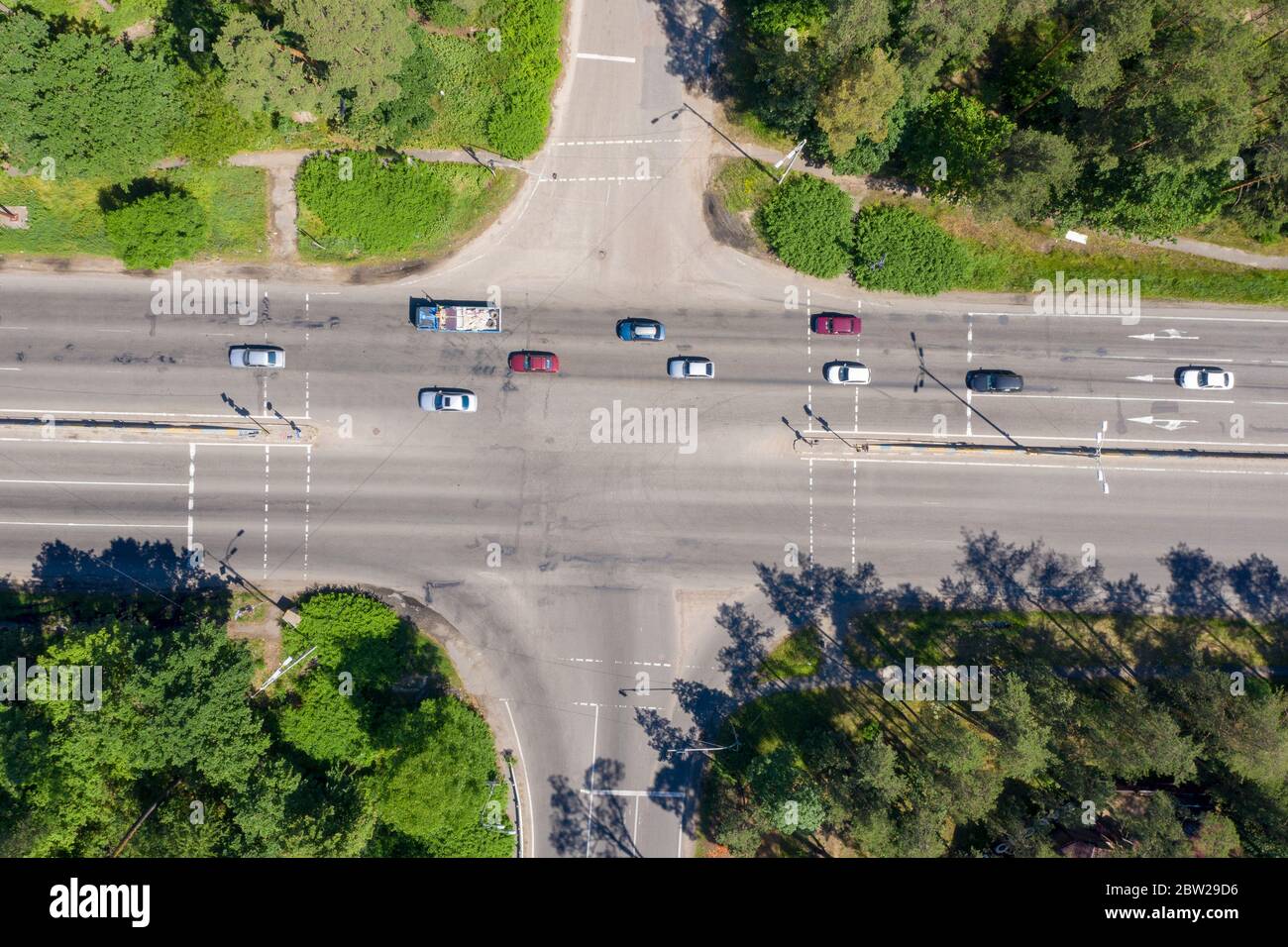 asphalt road, view from above Stock Photo - Alamy