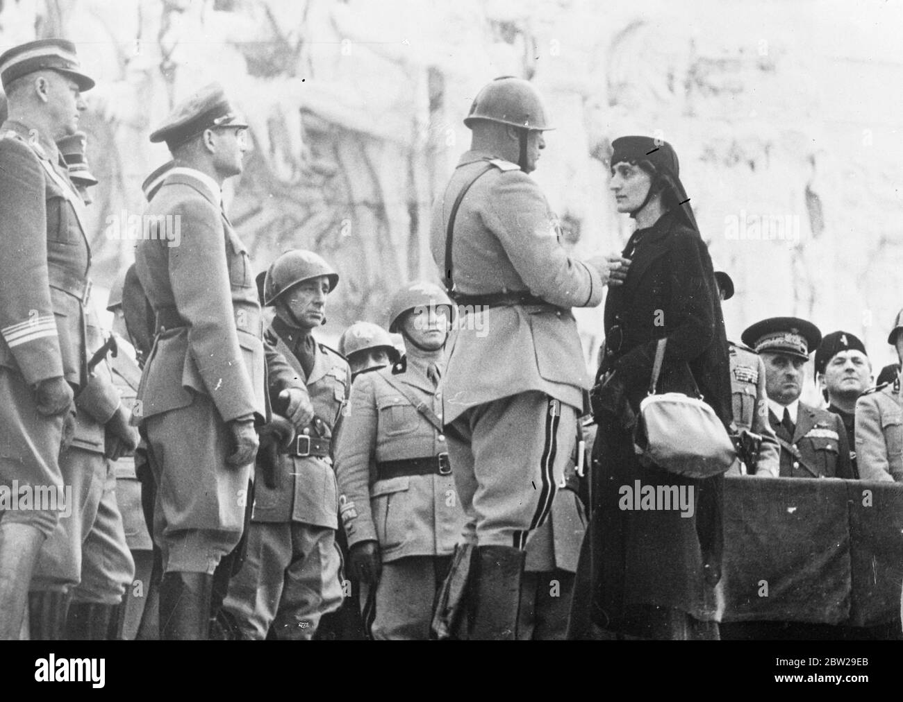 She lost her husband in Spain, Mussolini gave her a medal!. Signor ...