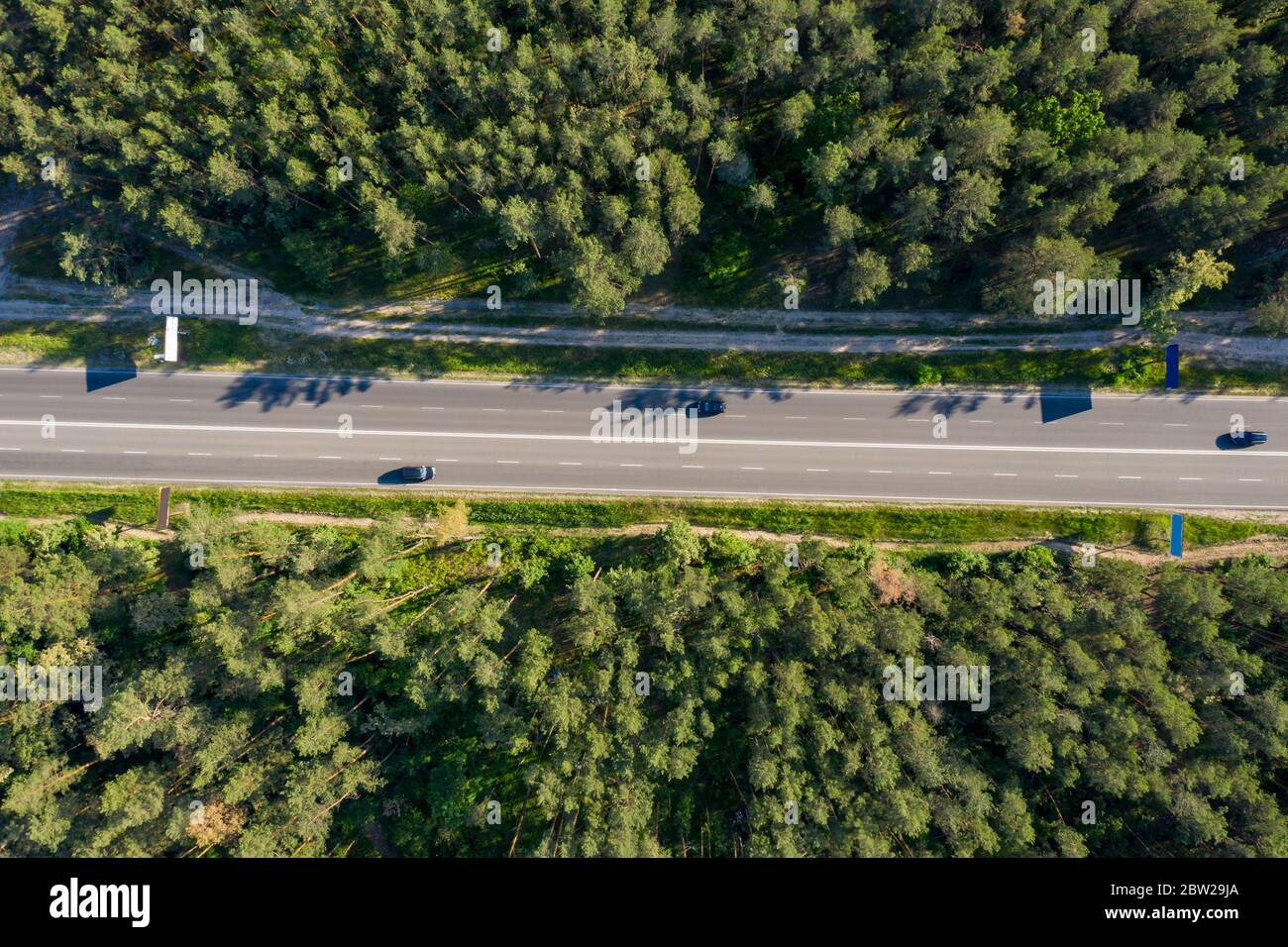 asphalt road, view from above Stock Photo - Alamy
