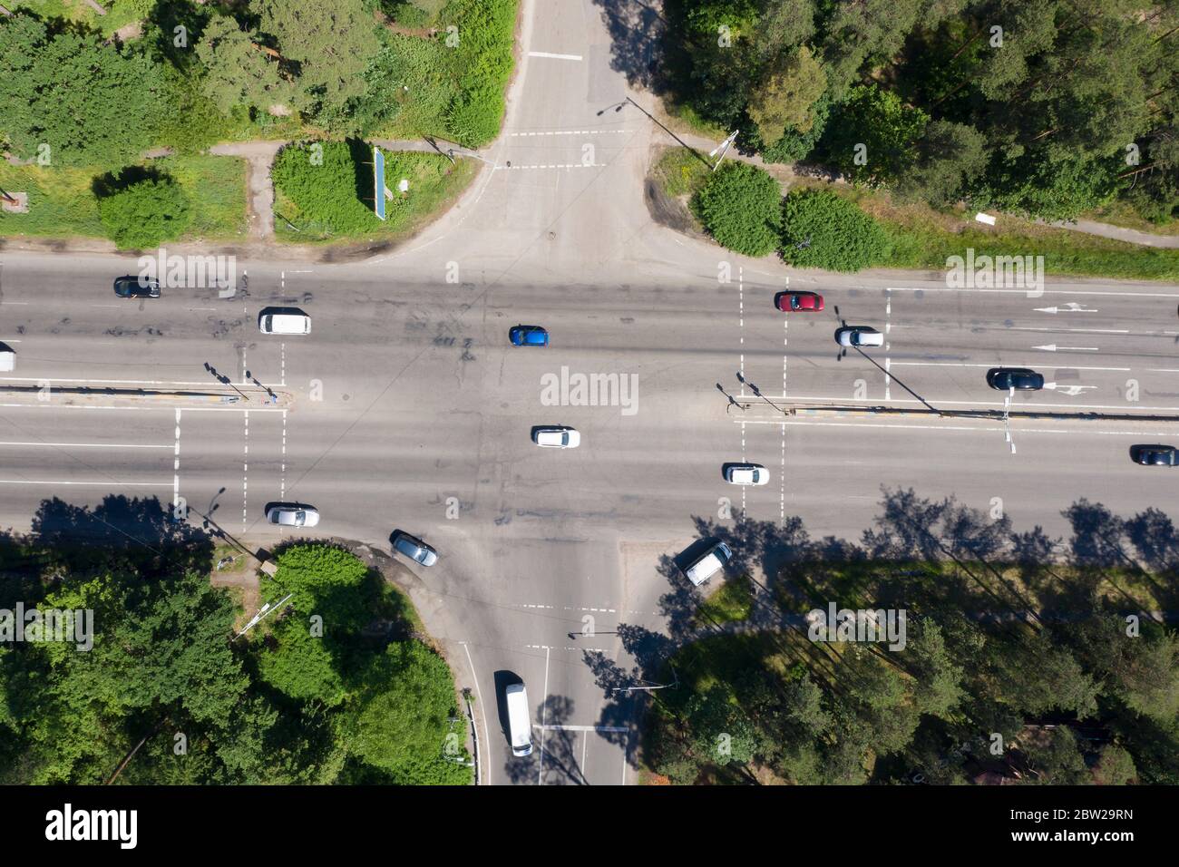 asphalt road, view from above Stock Photo - Alamy