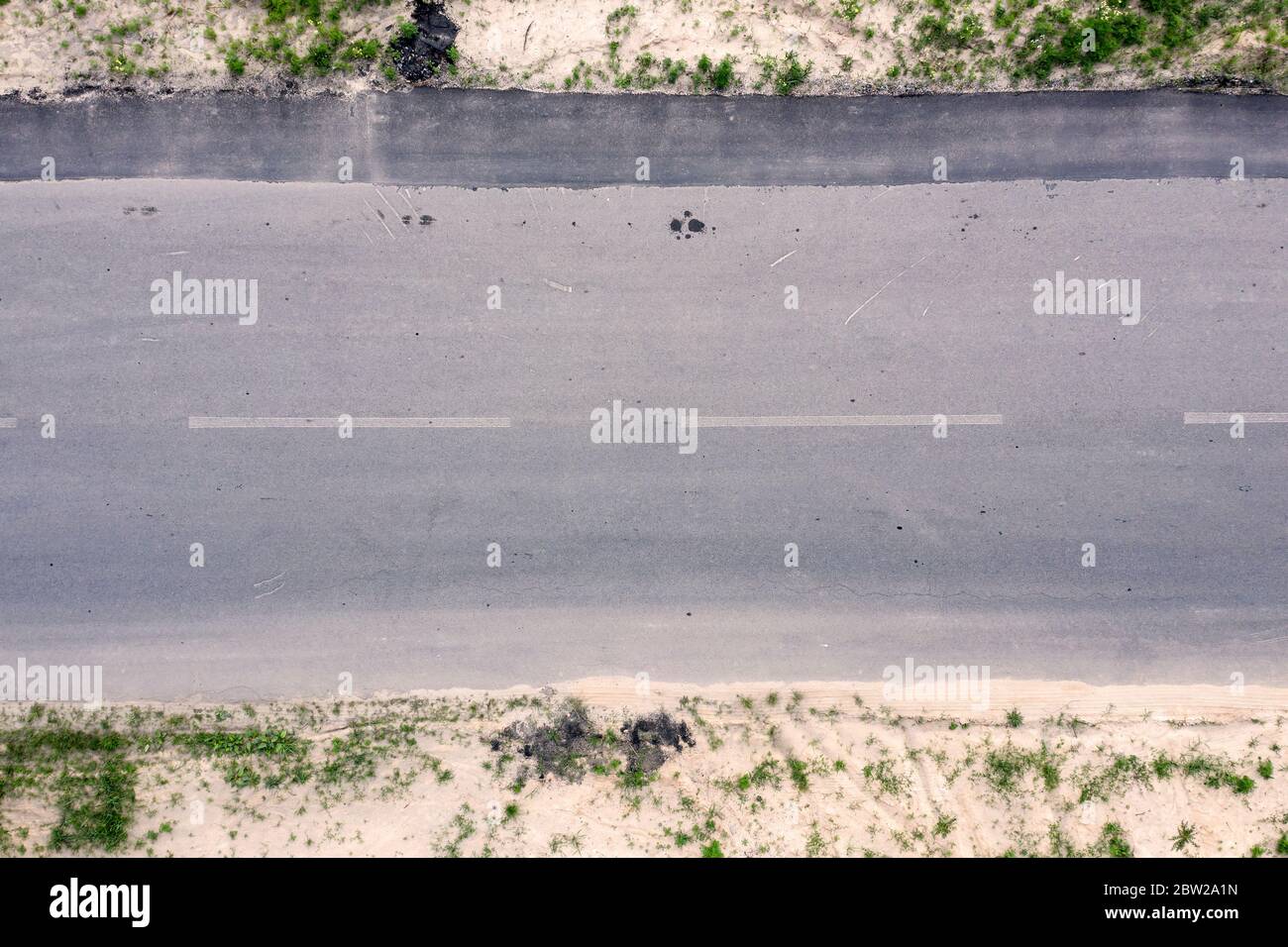 asphalt road, view from above Stock Photo - Alamy