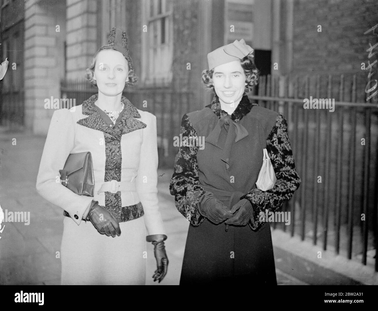 Miss Dudley Ward at christening of Lady Pamela Berry's baby. Her ...