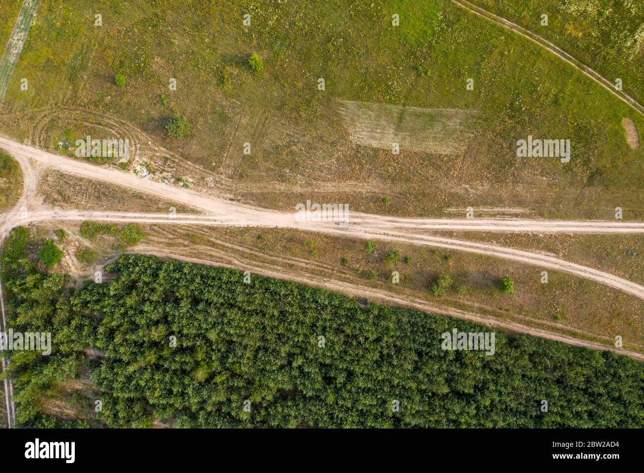 country road, view from above, aerial view Stock Photo - Alamy