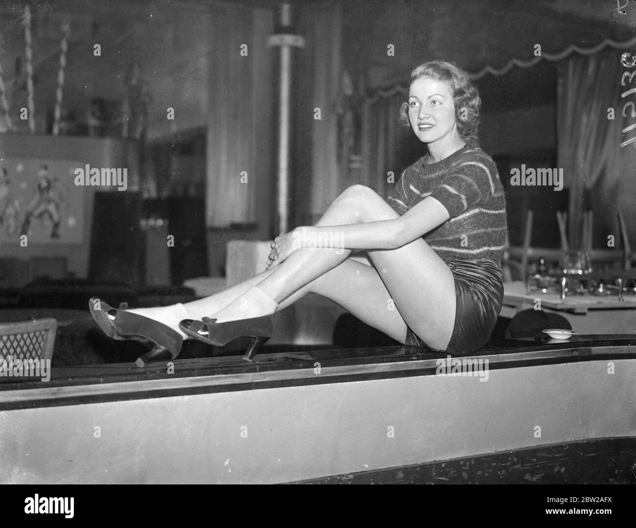 Girl whose half a beauty queen visits to London. Miss Margery Marston ...