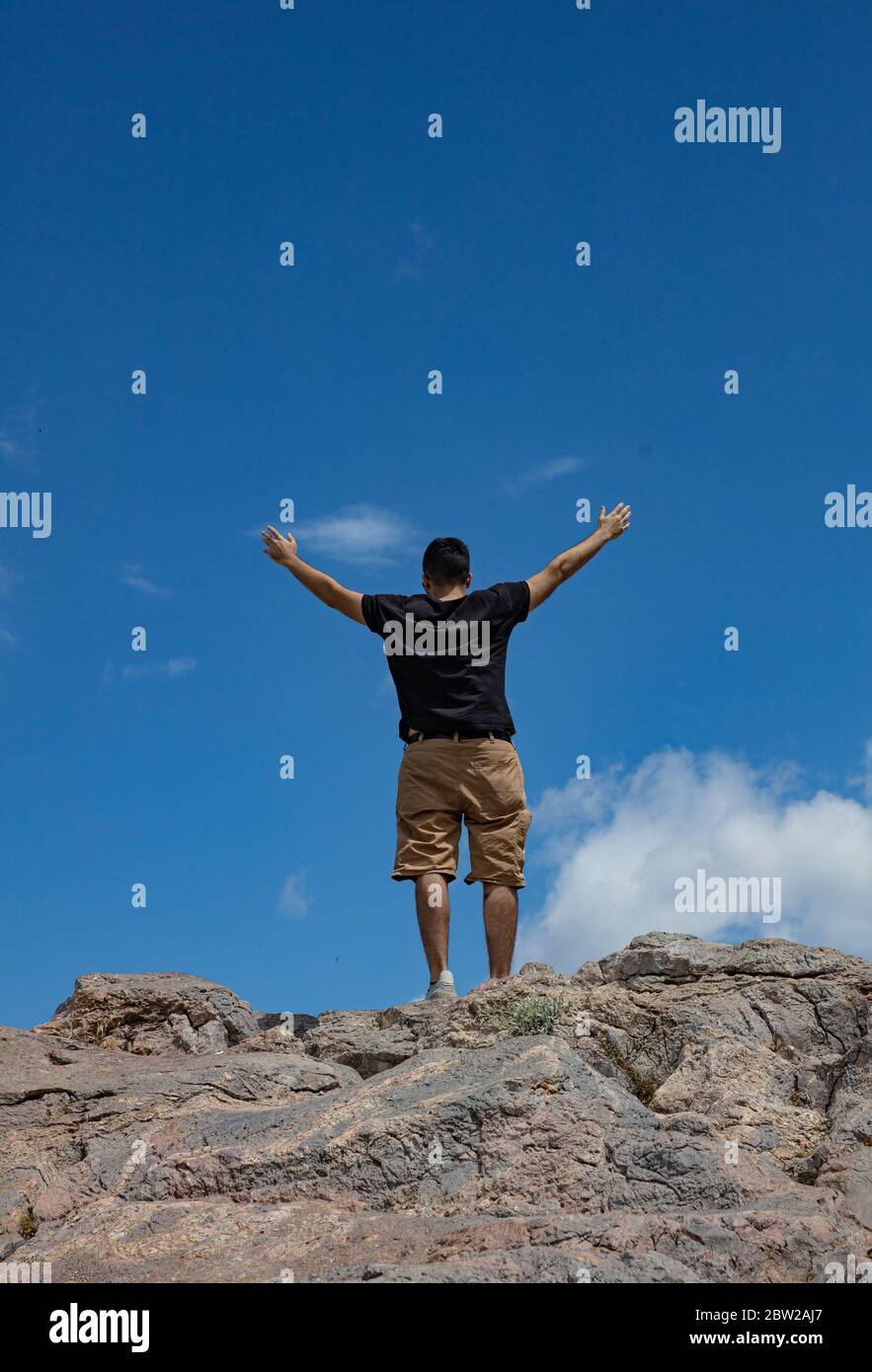 Male rear view hi-res stock photography and images - Alamy