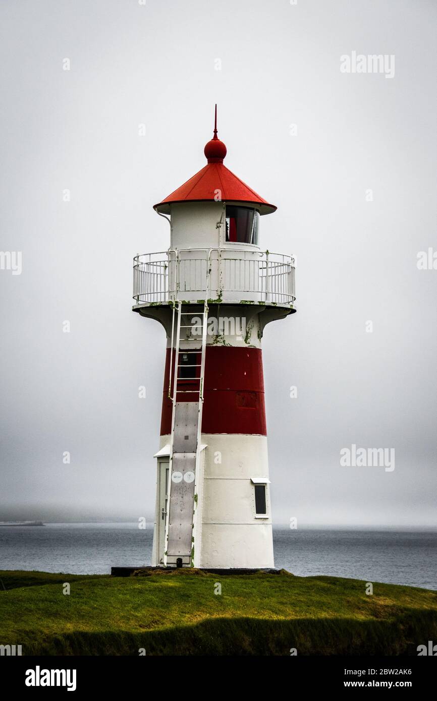 faroese light house torshavn Stock Photo - Alamy