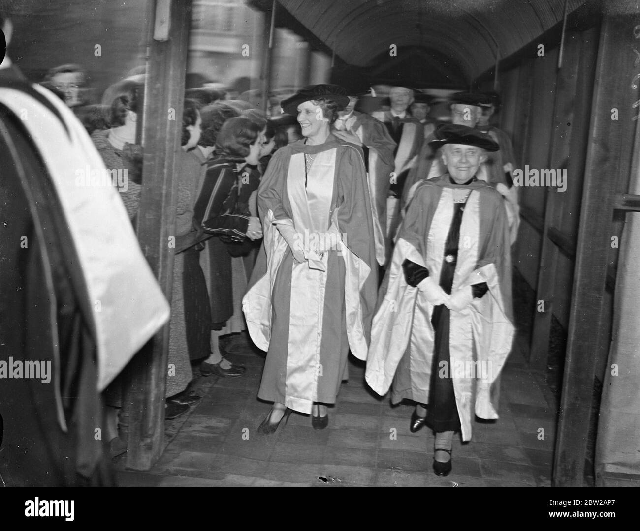 Samuel Hoare, new Chancellor, confers honorary degree on Lady Astor at ...