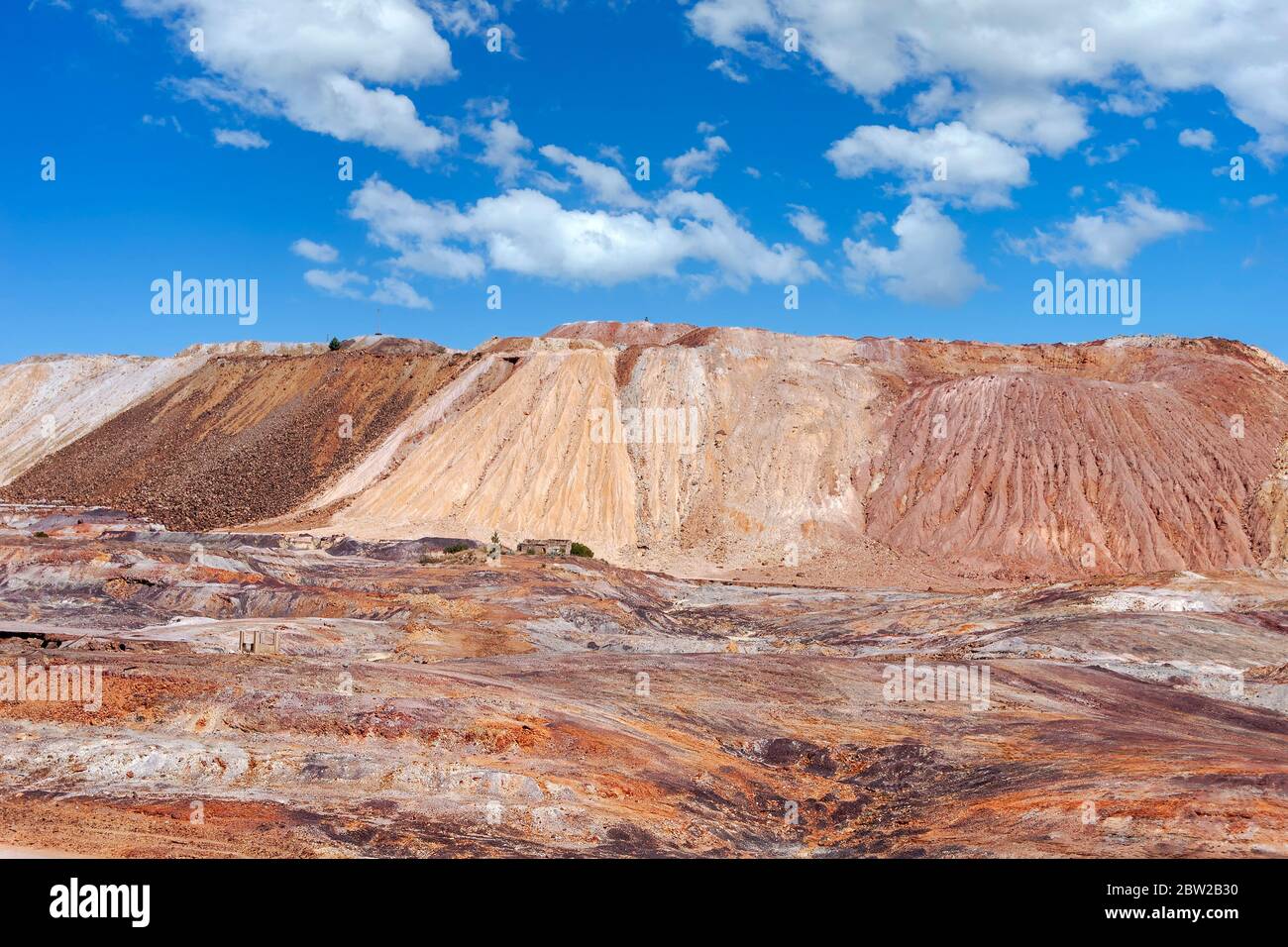 landscapes of the mining enclave of Rio tinto in the province of Huelva ...