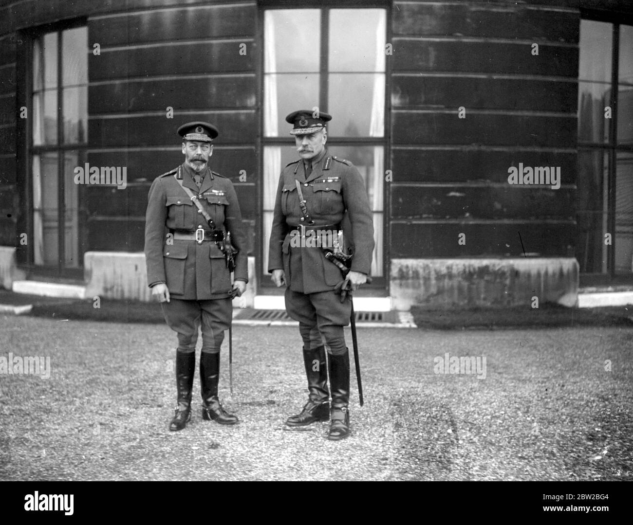 King George V and Sir Douglas Haig. 19 December 1918 Stock Photo - Alamy