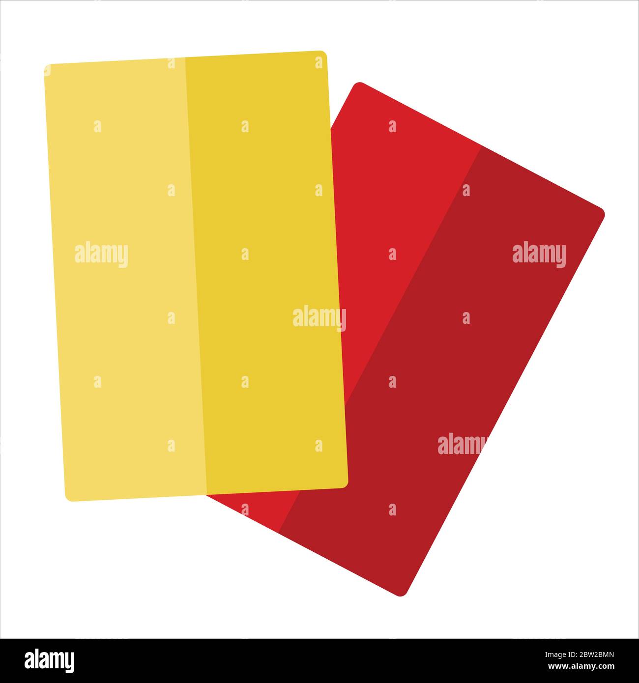 Yellow card football Stock Vector Images - Alamy