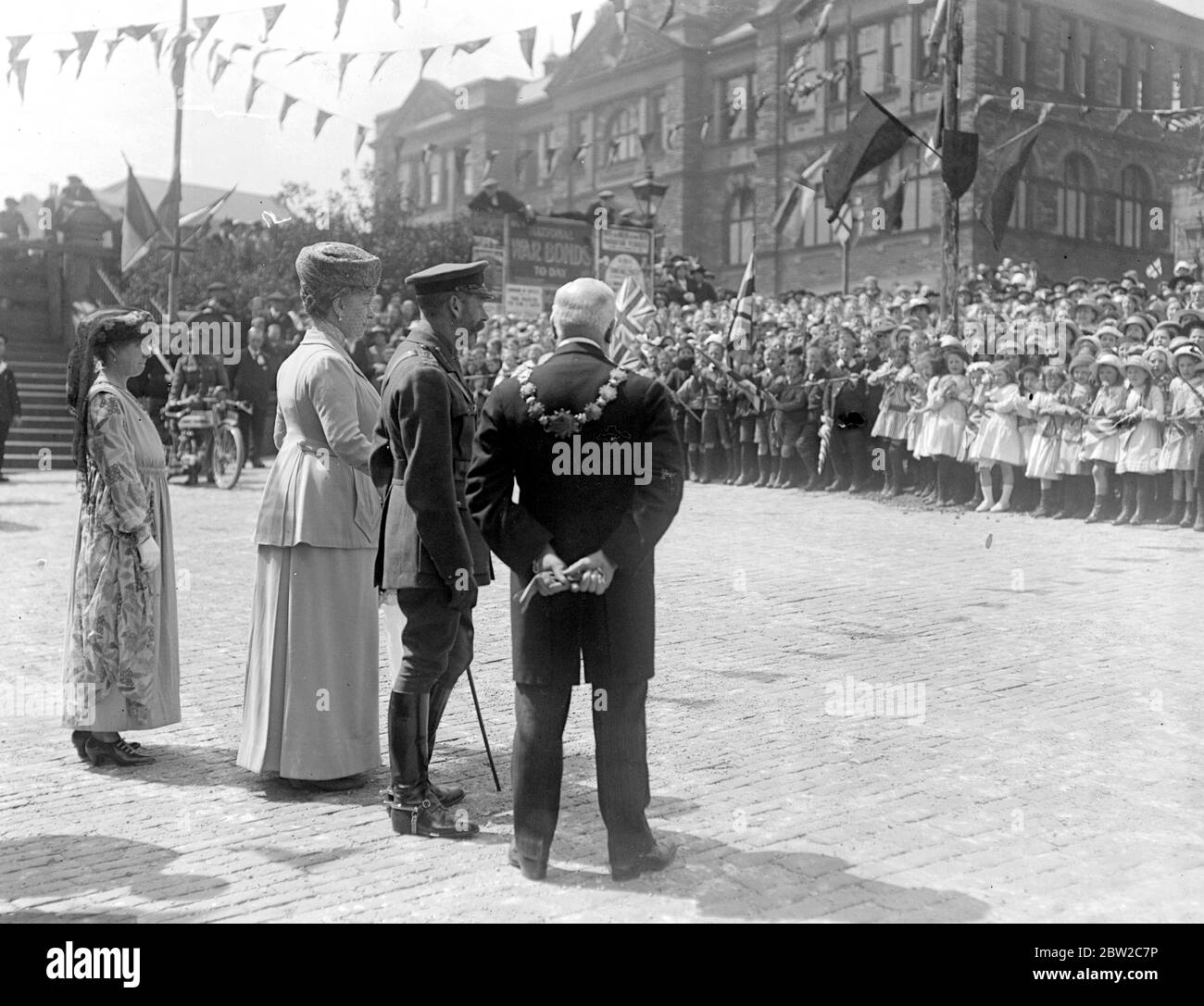 Royal Tour of the West Riding. 1 June 1918 Stock Photo - Alamy