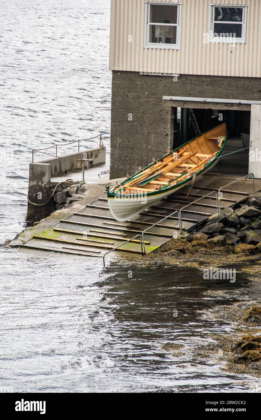 Faroese rowing boat hi-res stock photography and images - Alamy