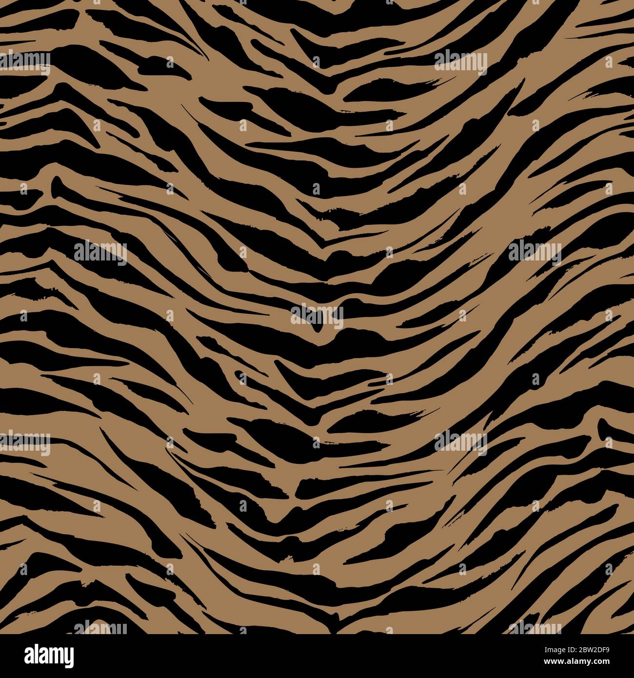 Realistic Safari pattern background, tiger animal skin print, vector ...