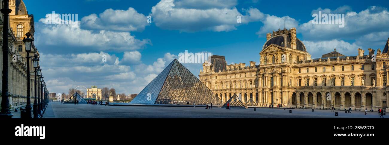 Louvre facades hi-res stock photography and images - Alamy