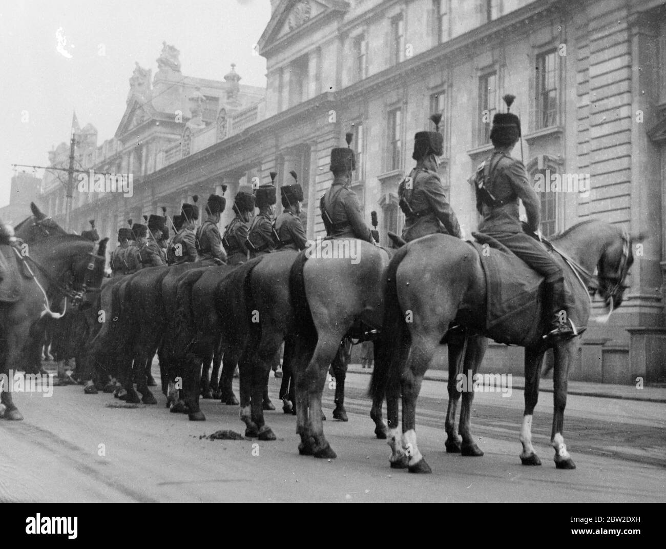 Horse guards 1930s Stock Photo - Alamy