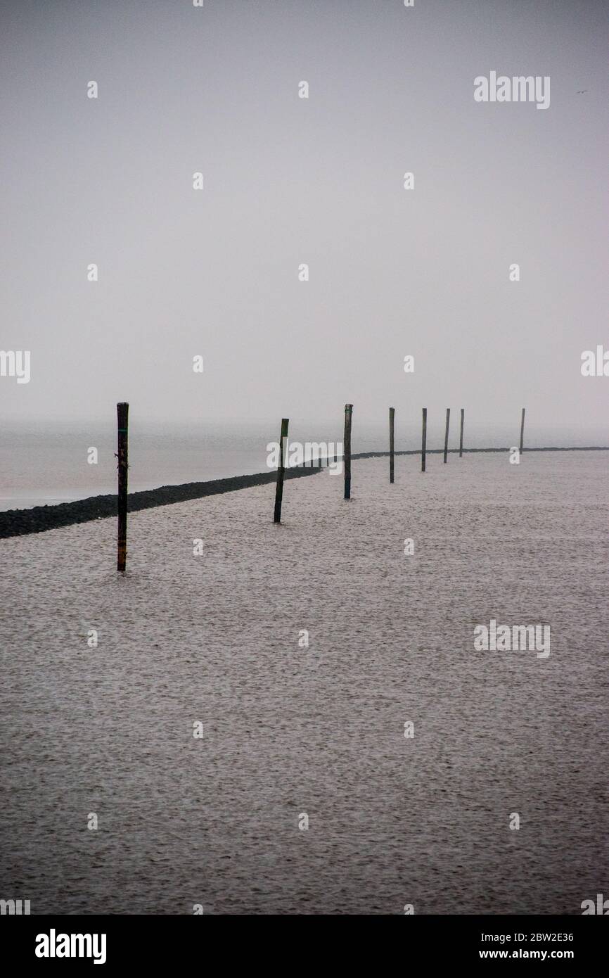 calm and rough north sea Stock Photo - Alamy