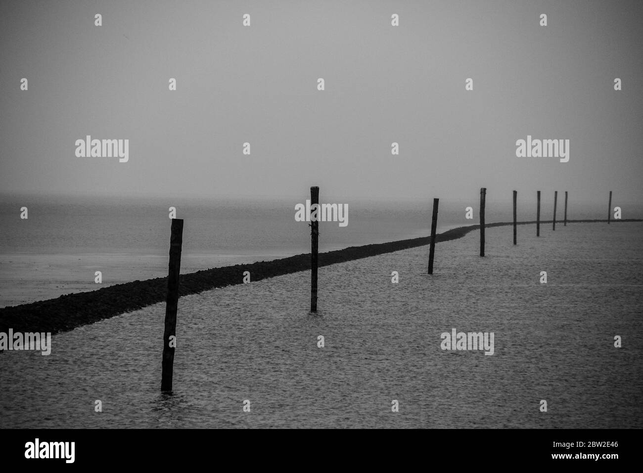 calm and rough north sea Stock Photo - Alamy