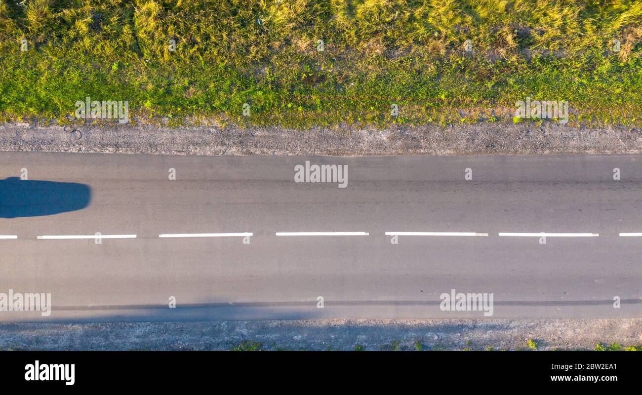 asphalt road, view from above Stock Photo - Alamy