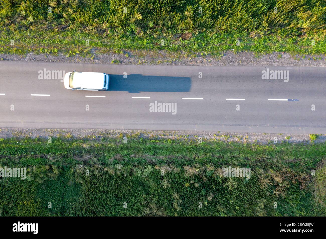 asphalt road, view from above Stock Photo - Alamy