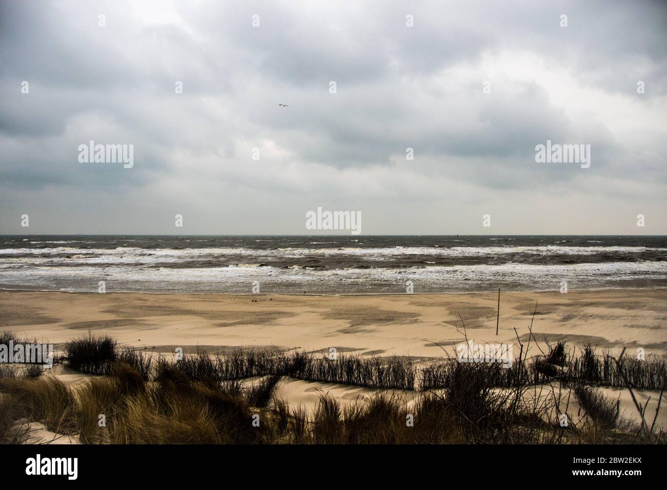 calm and rough north sea Stock Photo - Alamy
