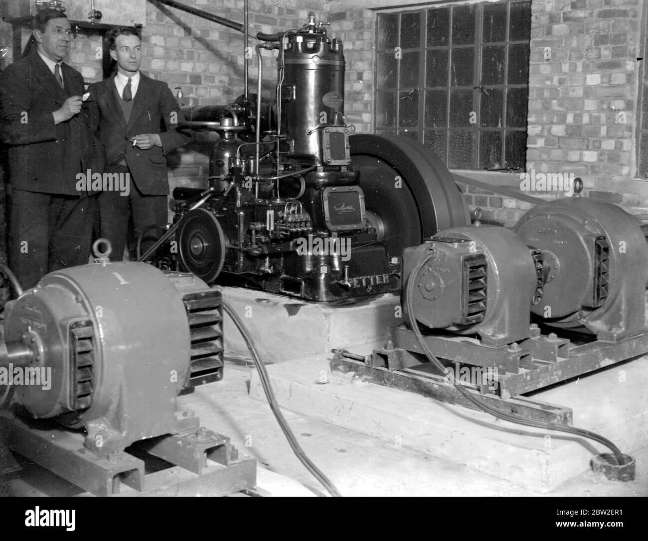 Generators at the Commodore Cinema, Orpington, Kent in the 1930s, with ...