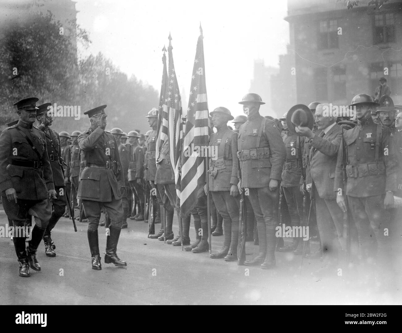 General Pershing at the Abbey. 1914-1918 Stock Photo - Alamy