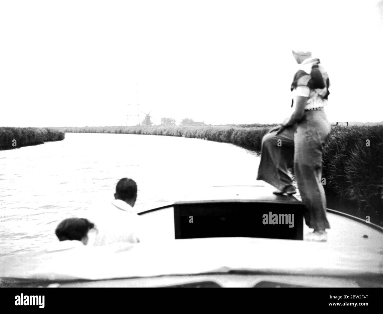Seen from a boat Black and White Stock Photos & Images - Alamy
