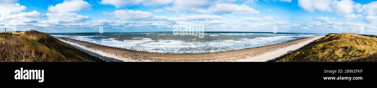 calm and rough north sea Stock Photo - Alamy