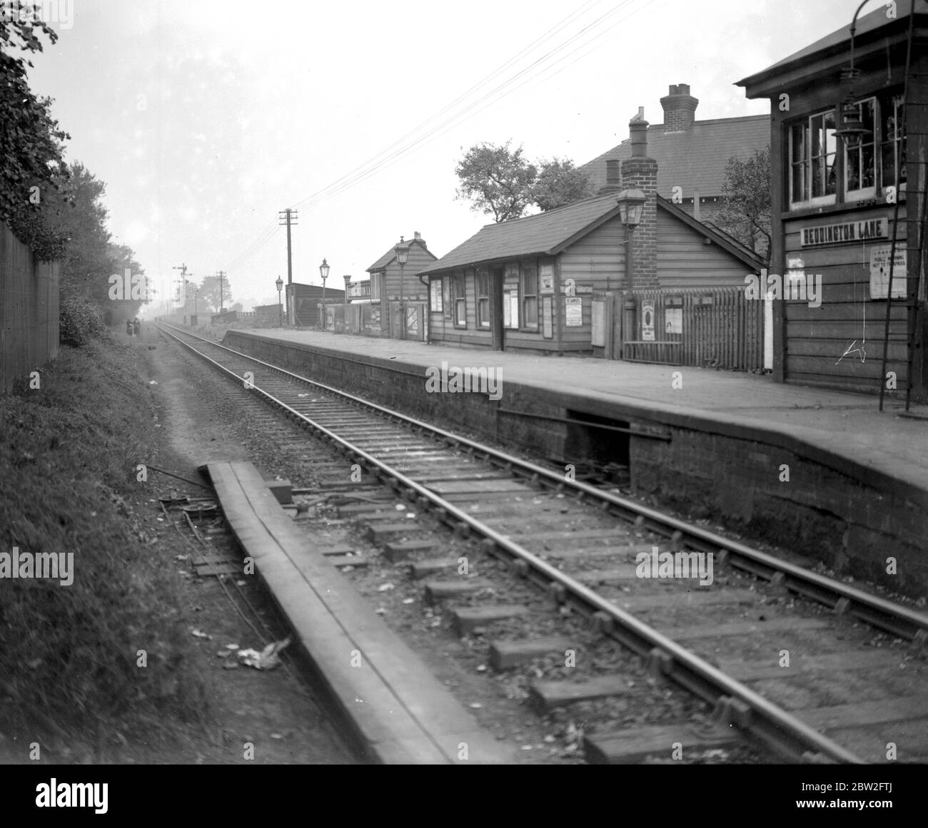 Southern Railway. Beddington Lane Station. 8 October 1925 Stock Photo ...