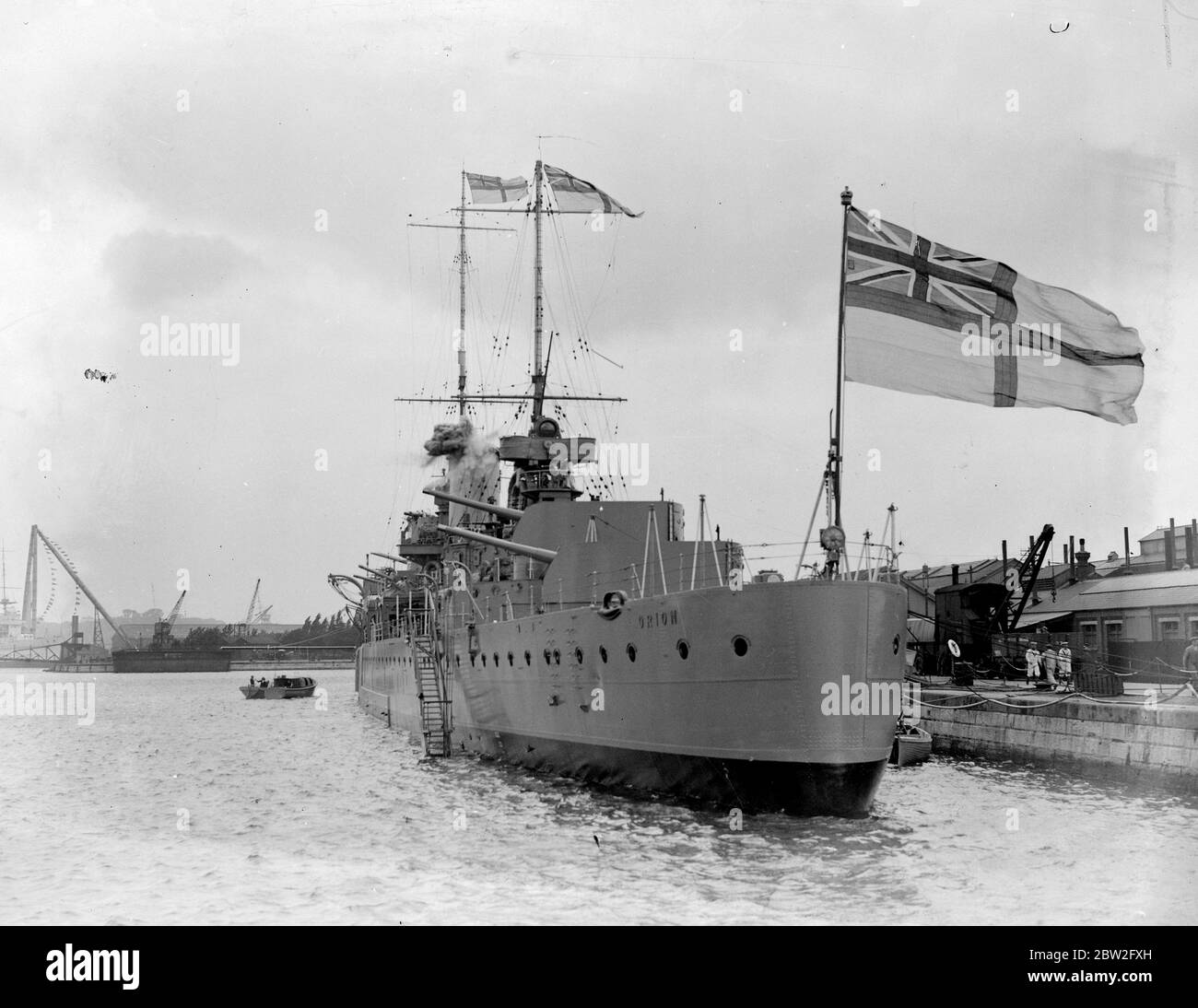 Chatham Navy Week. H.M.S. Orion. 2th August 1933 Stock Photo - Alamy