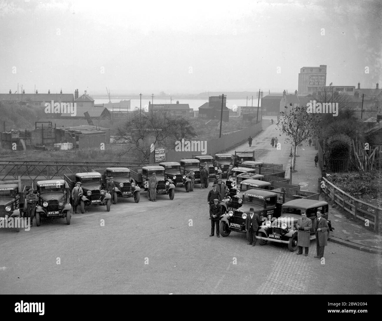 The F Trevillion builders merchant fleet at Erith, Kent. 17 November ...
