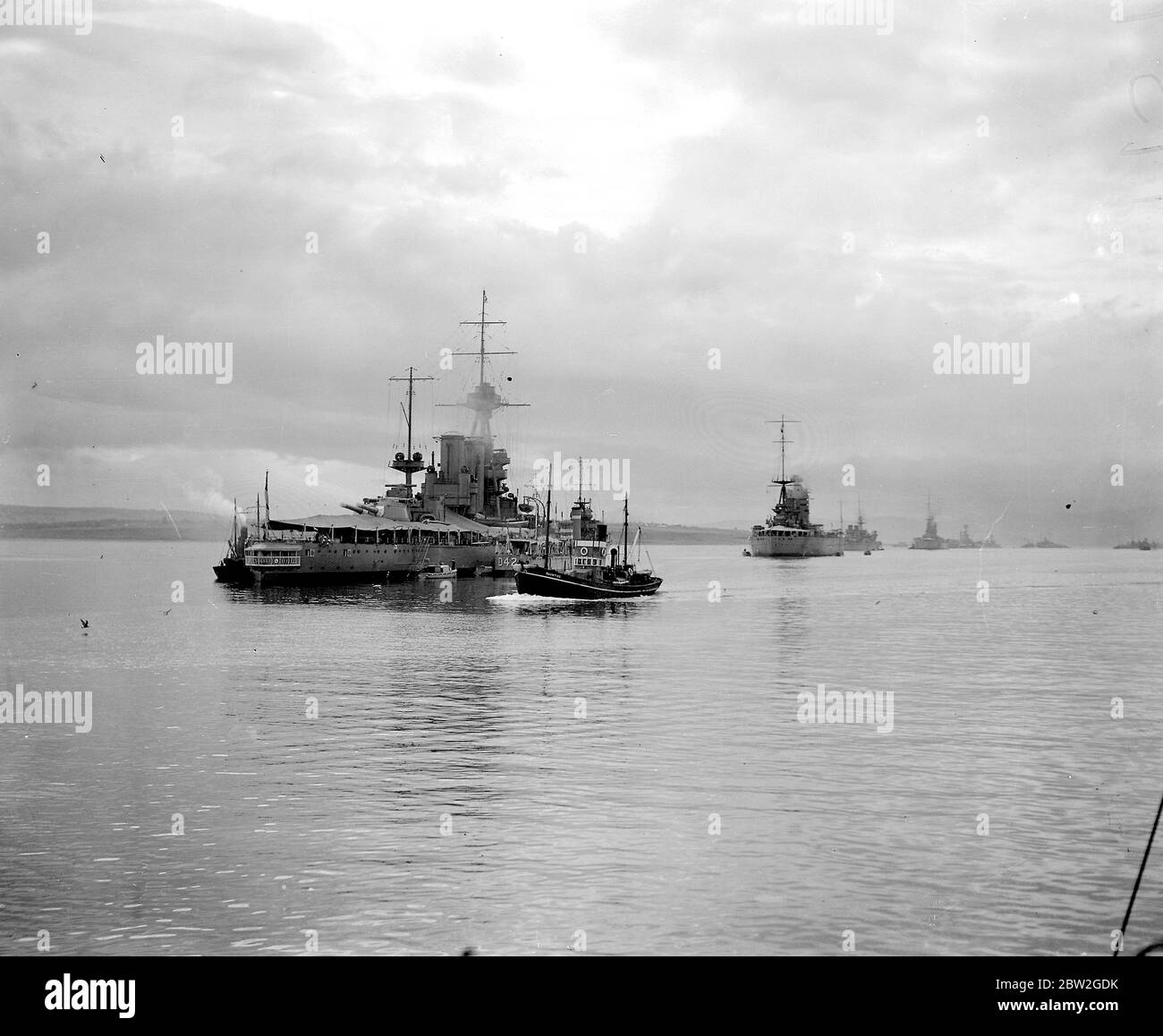 Atlantic Fleet Exercises in the Moray Firth. H.M.S. Benbow with HMS ...