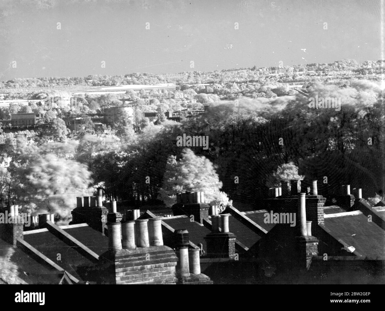 Infra-red view of Cray Valley, Kent. 1934 Stock Photo - Alamy