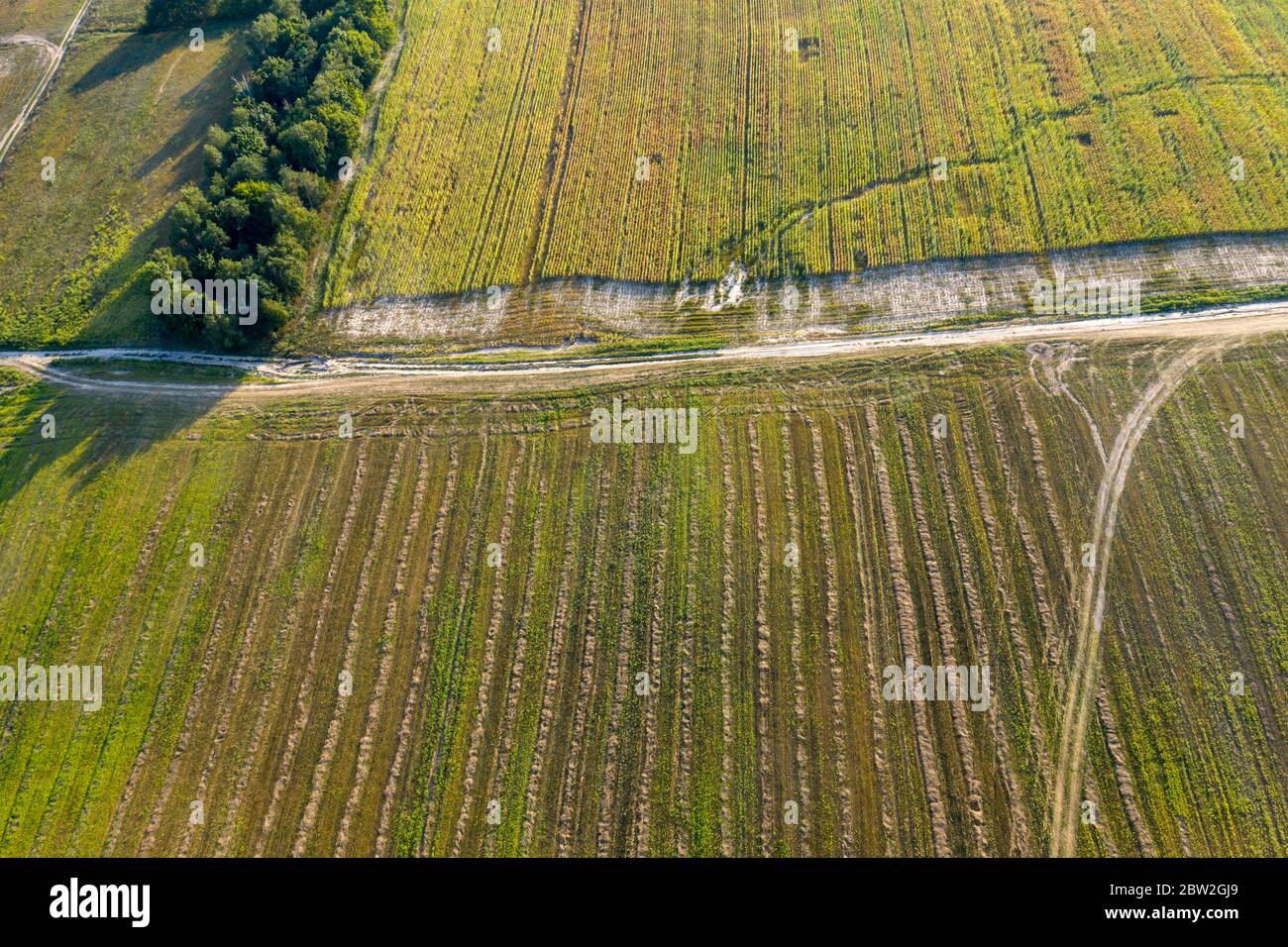 country road, view from above, aerial view Stock Photo - Alamy