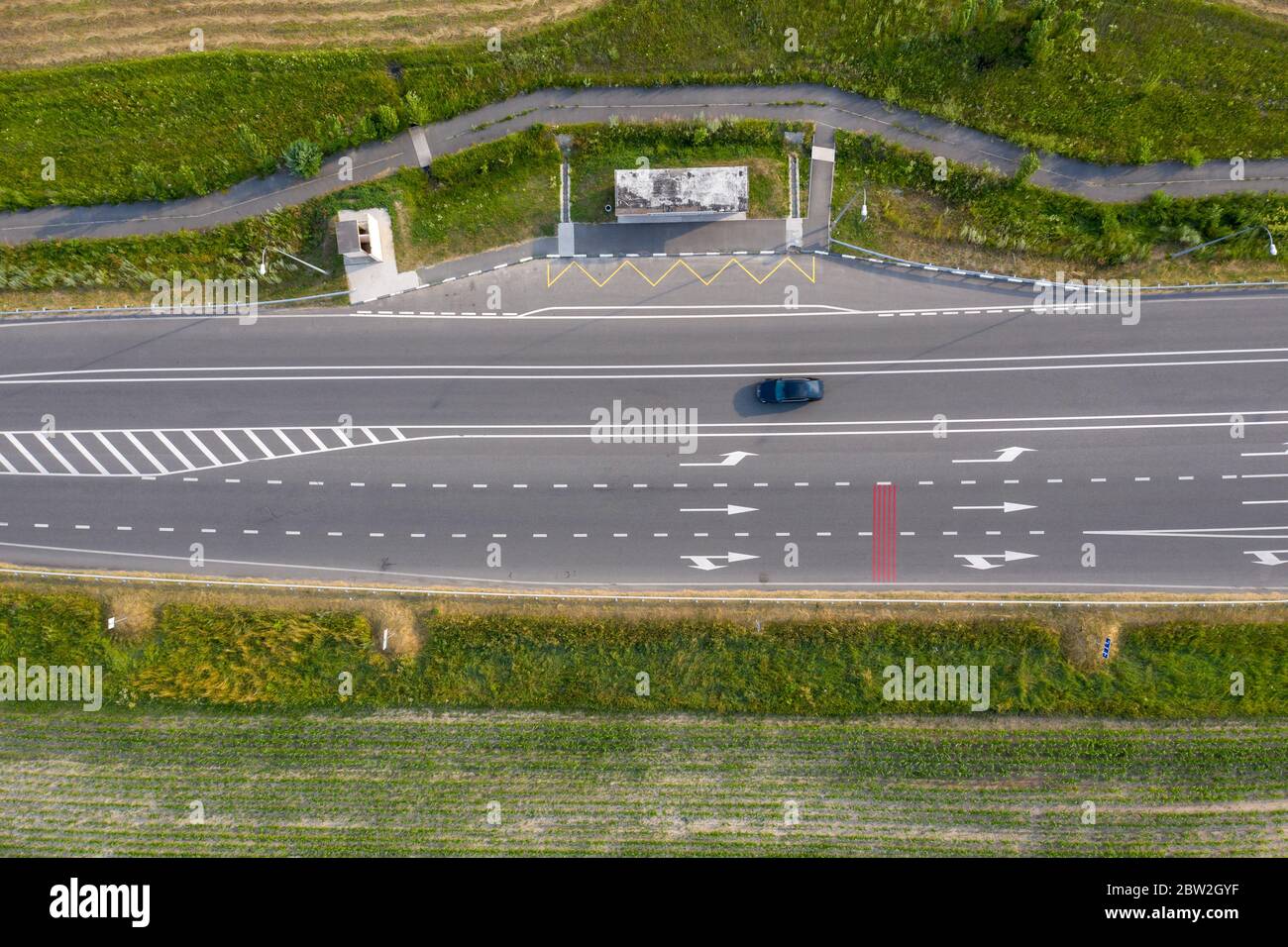asphalt road, view from above Stock Photo - Alamy