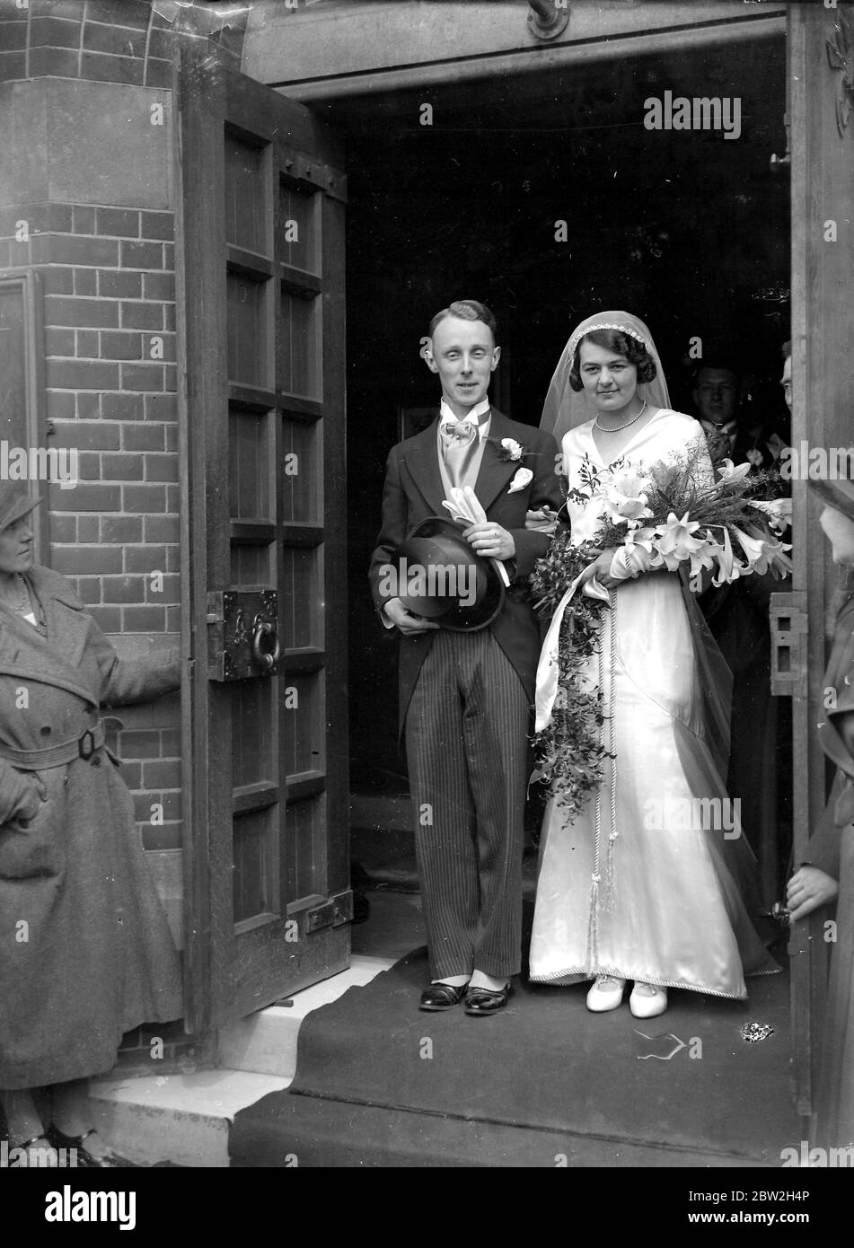 Wedding 1934 Black and White Stock Photos & Images - Alamy