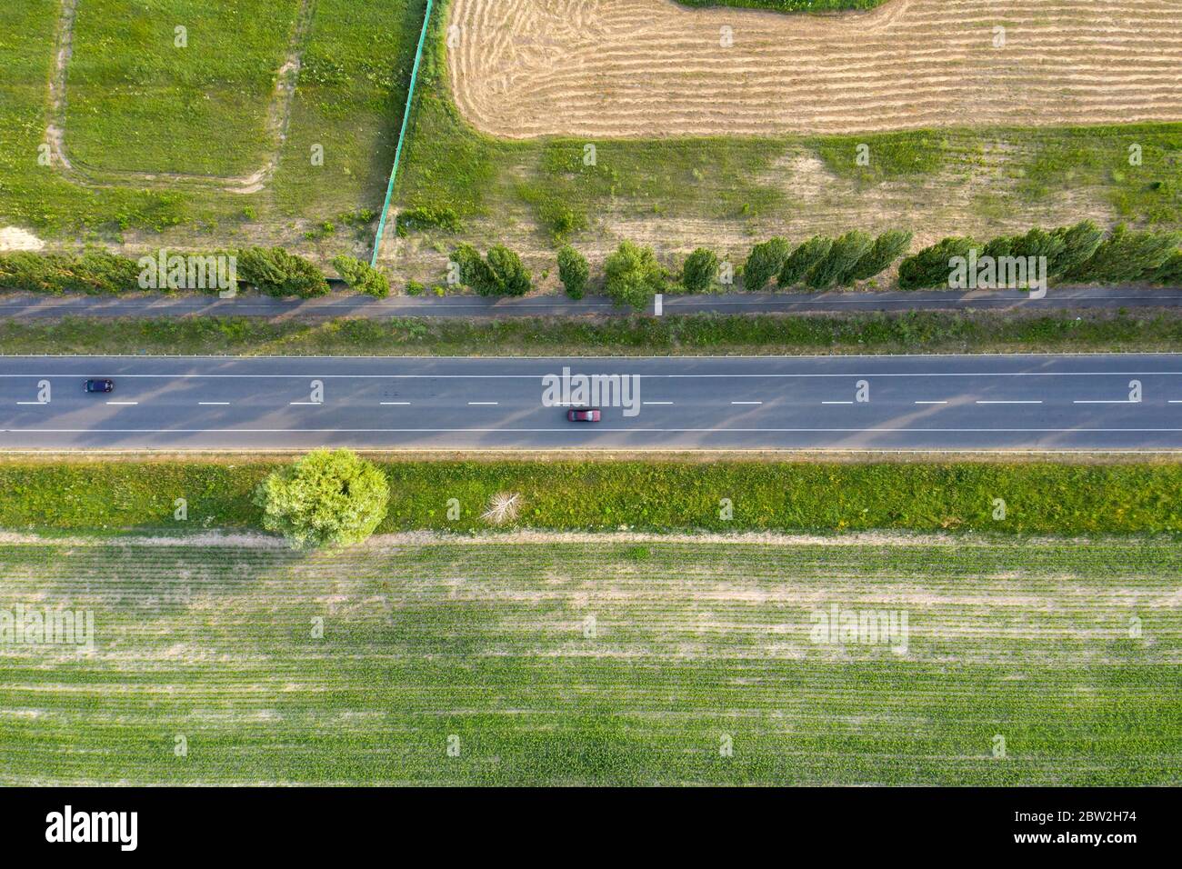 asphalt road, view from above Stock Photo - Alamy