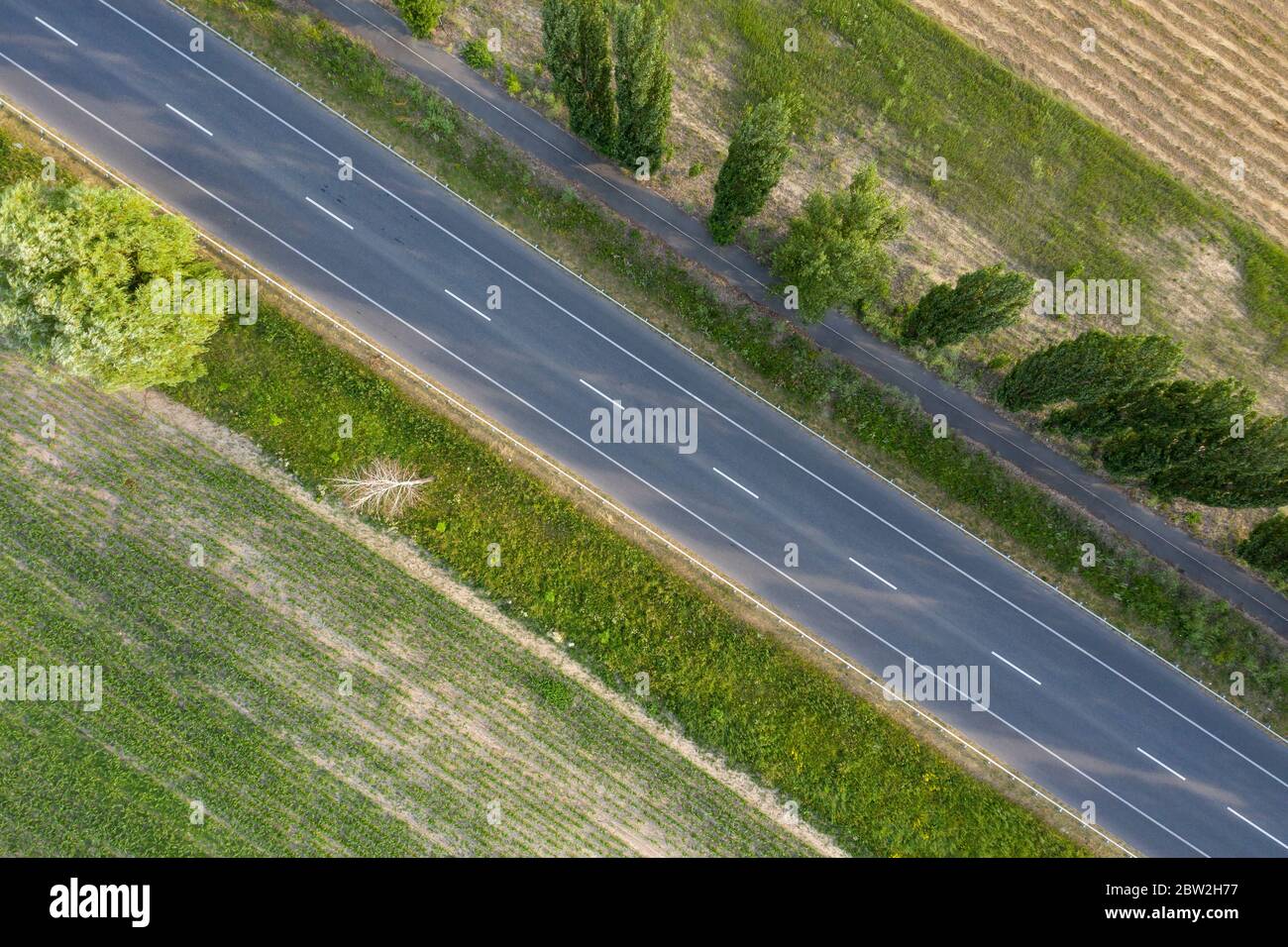 asphalt road, view from above Stock Photo - Alamy