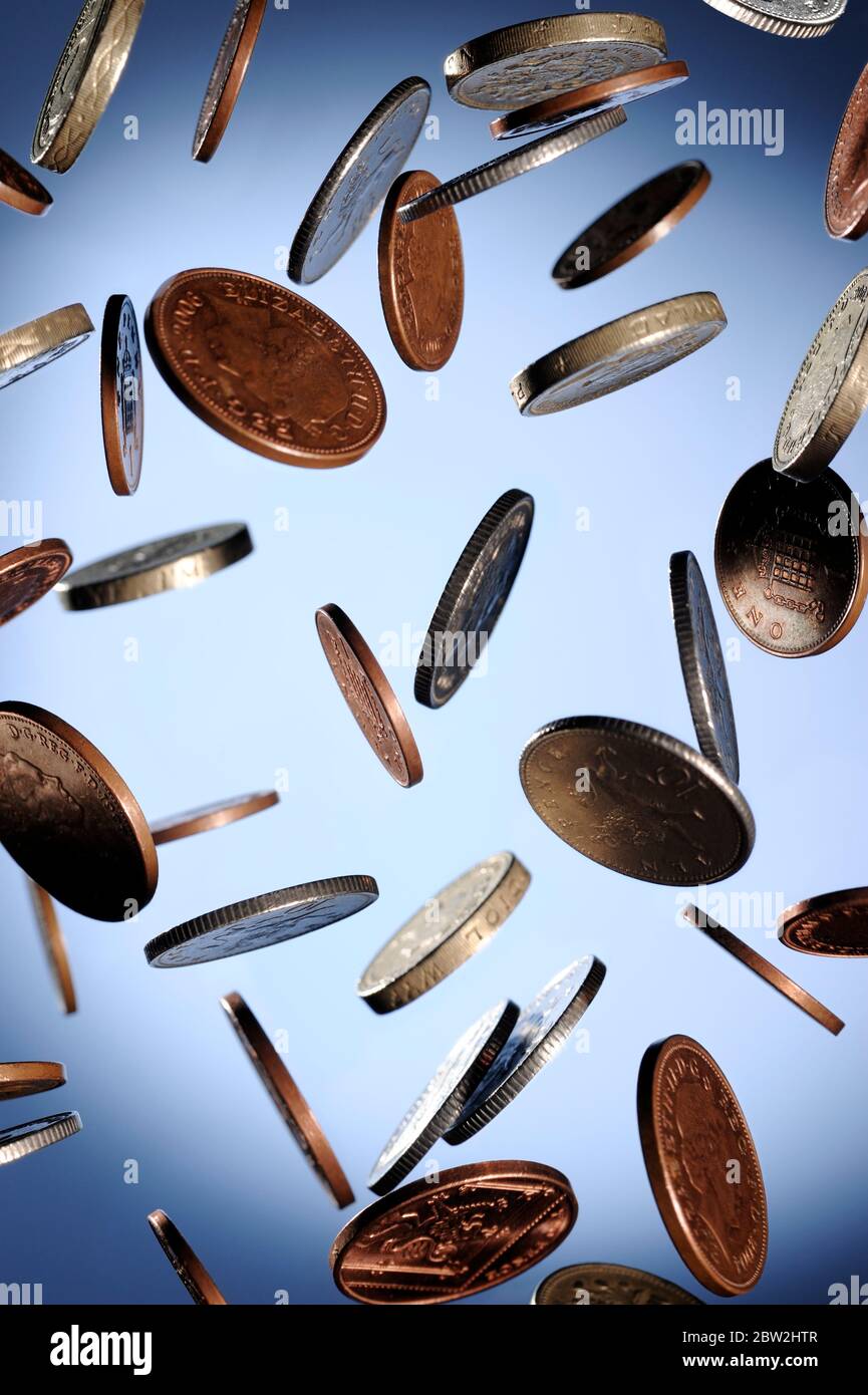 Money flying air hi-res stock photography and images - Alamy