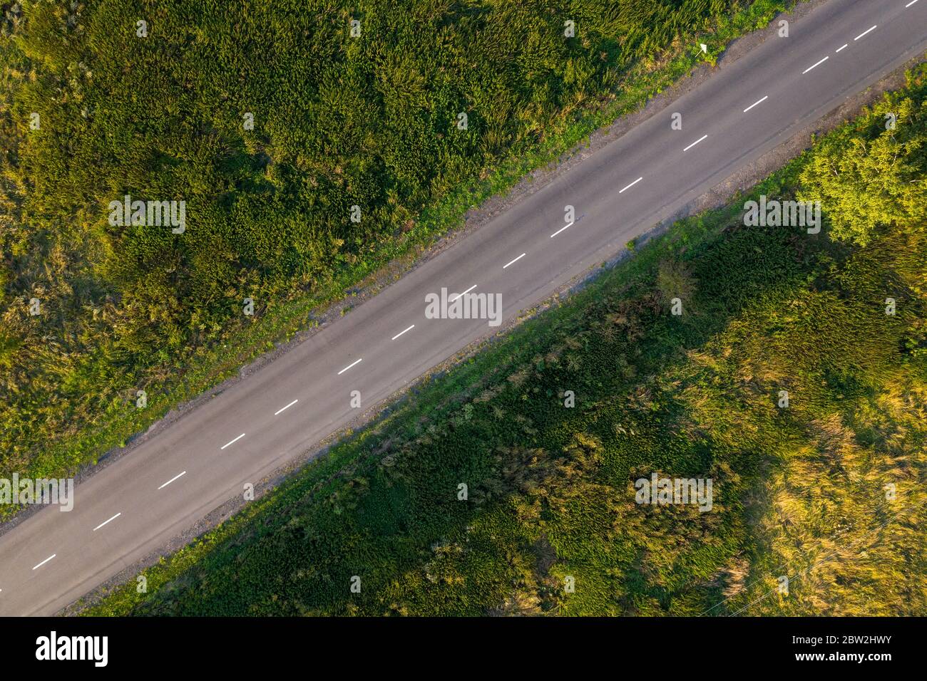asphalt road, view from above Stock Photo - Alamy