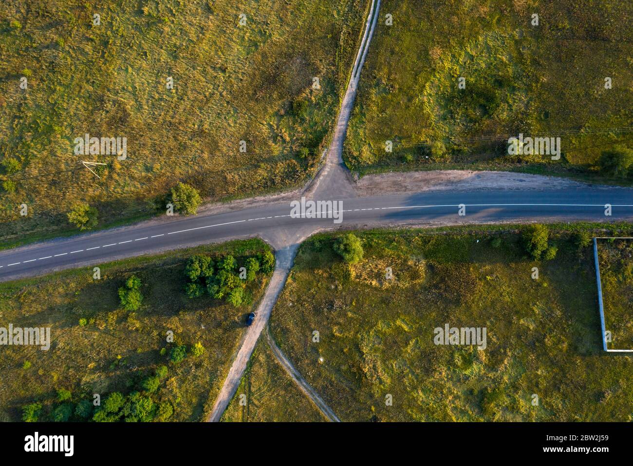 asphalt road, view from above Stock Photo - Alamy