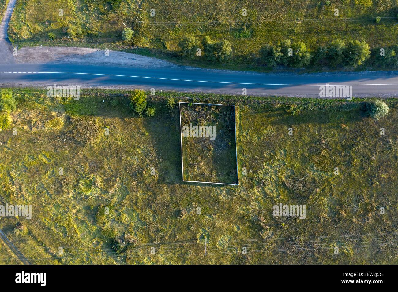 asphalt road, view from above Stock Photo - Alamy