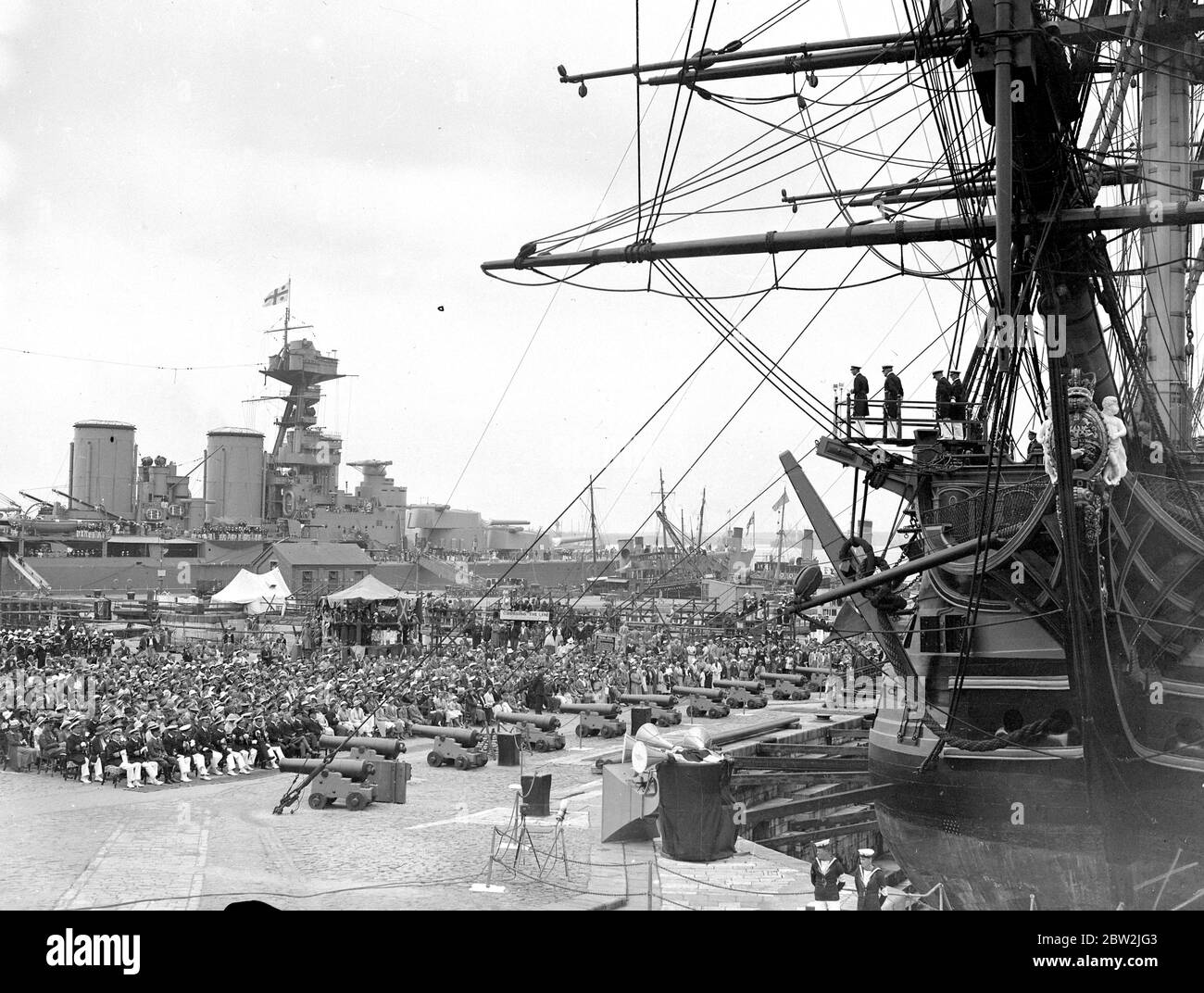 Portsmouth Navy Week. celebrations by H.M.S.Victory. 1st August 1935 ...