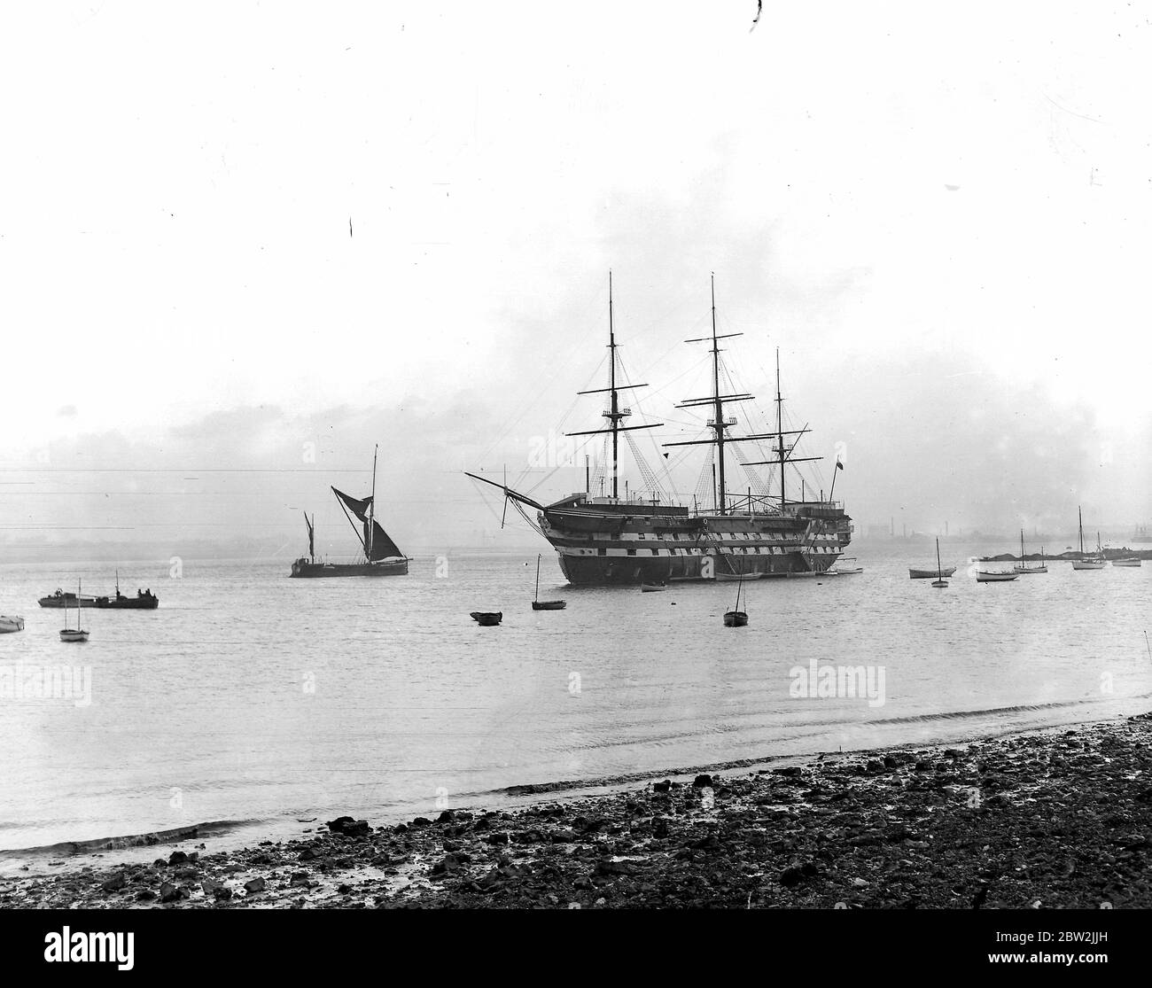 Training ship H.M.S. Worcester, Greenhithe, Kent. 11 November 1931 ...