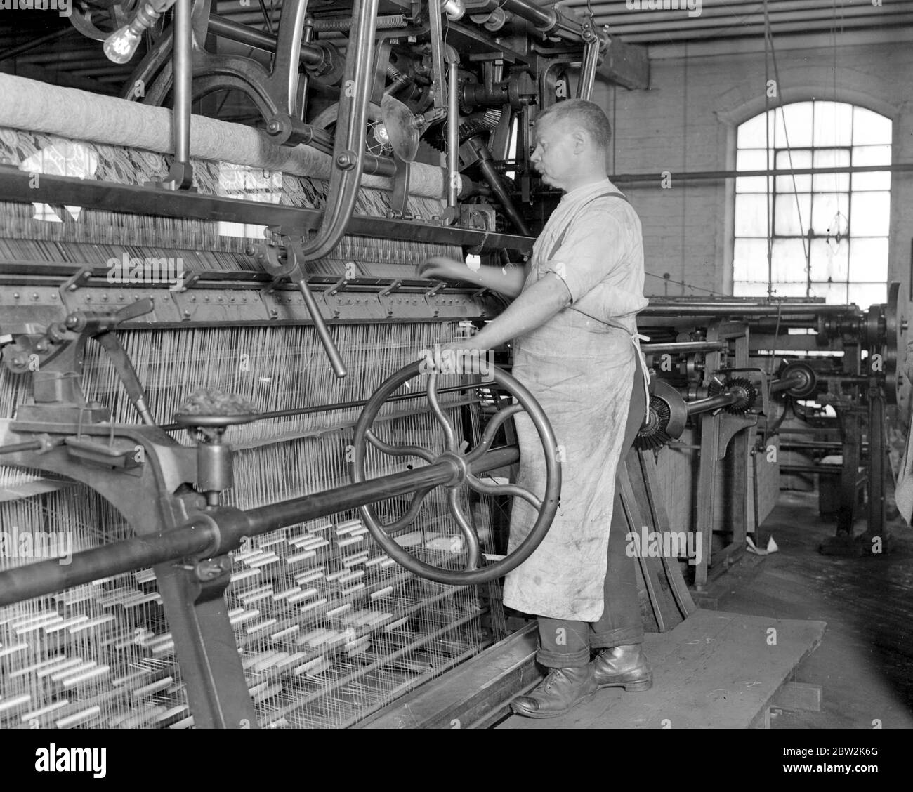 Lace making at messrs William Bridgett and Sons Ltd, Lenton, Nottingham ...