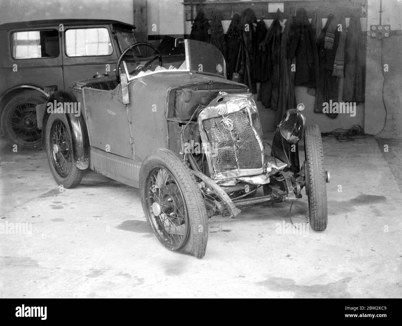 Sports car crash Black and White Stock Photos & Images - Alamy