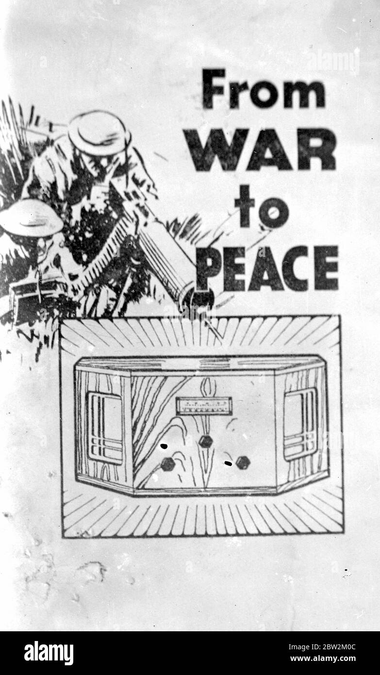 Vickers Factory Poster: From War to Peace 1934 Stock Photo - Alamy