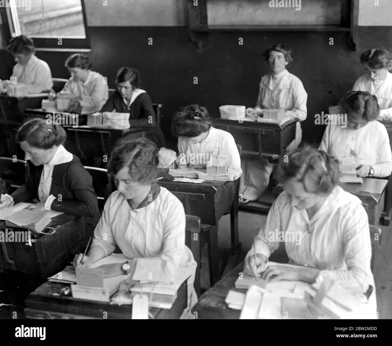 Teachers enumerating national register forms at the high school ...