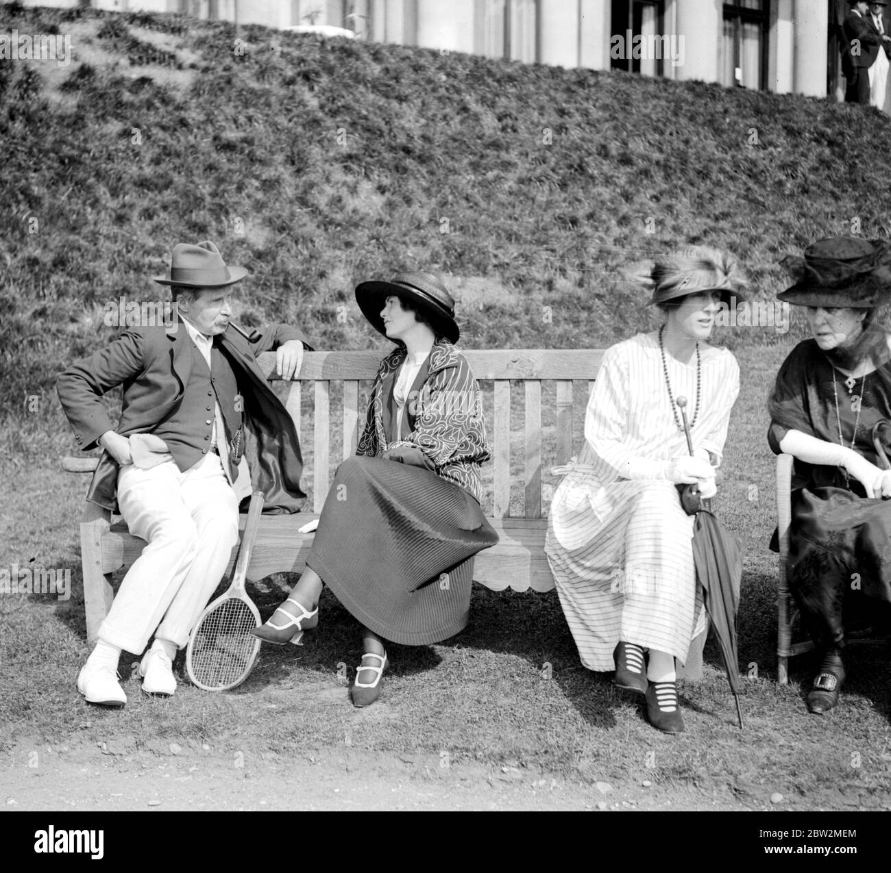 Lady Crosfield's Garden Party At Highgate. Mr Bonar Law, Lady Sinclair ...
